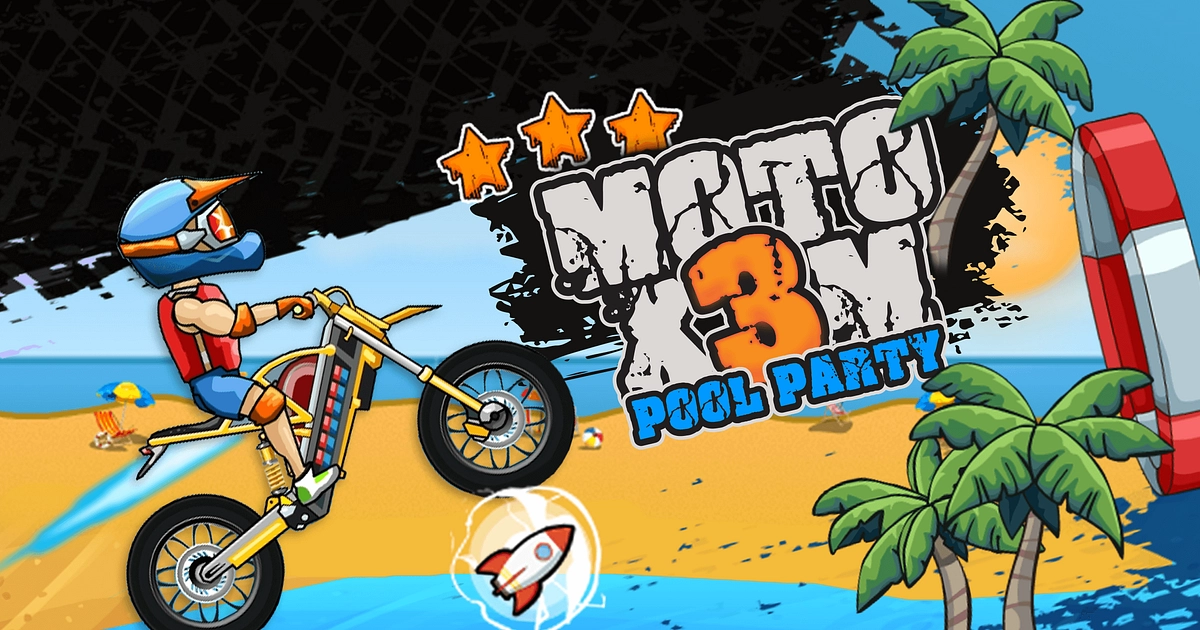 Moto X3M Pool Party - Online Spel - Speel Nu | Spele.nl